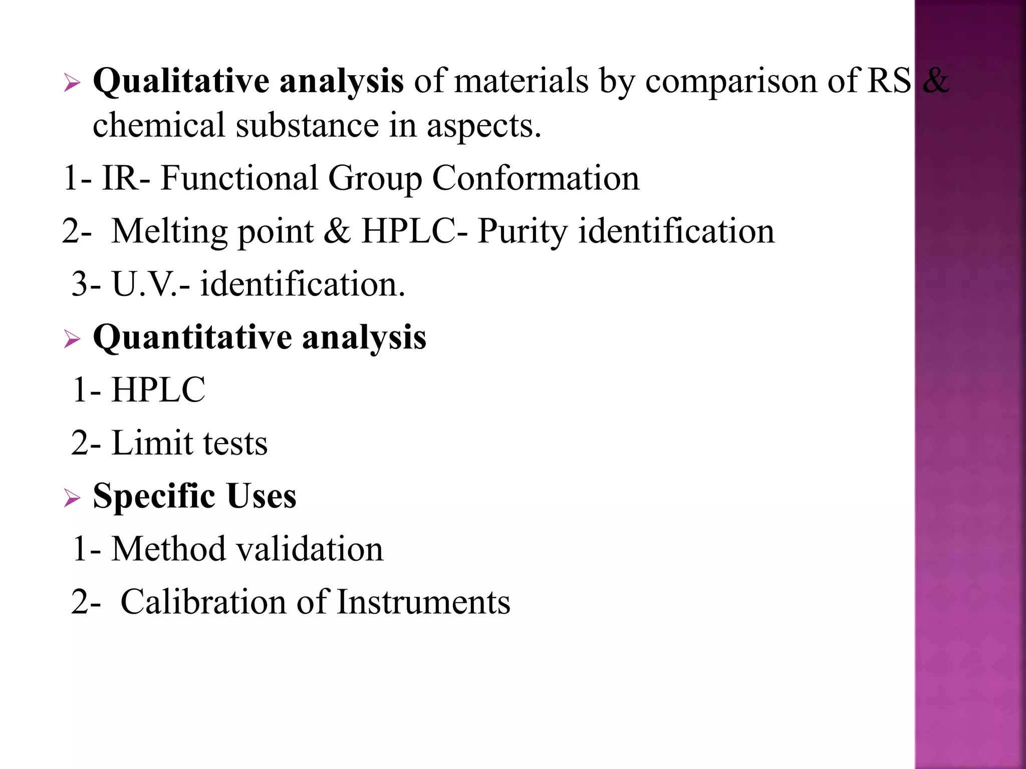 USP, EDQM Reference standard | PPTX