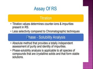 USP, EDQM Reference standard | PPTX