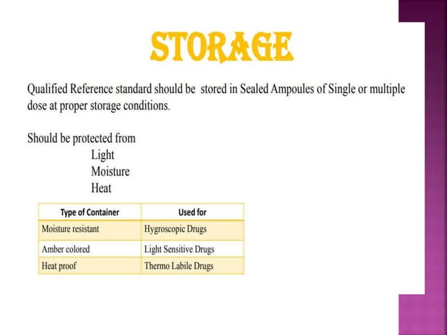 USP, EDQM Reference standard | PPTX