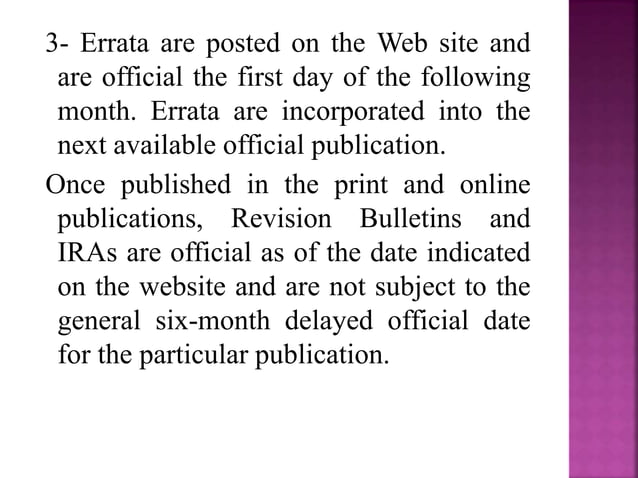 USP, EDQM Reference standard | PPTX