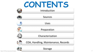 Reference standards in Pharmaceutical Industries | PPTX