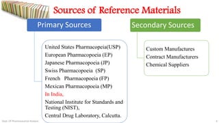 Reference standards in Pharmaceutical Industries | PPTX