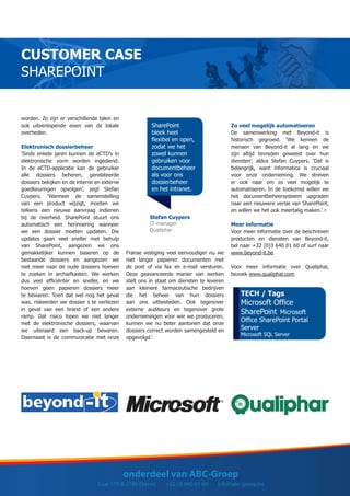 Customer Case SharePoint - Qualiphar | PDF | Desktop Publishing | Computer Software and Applications