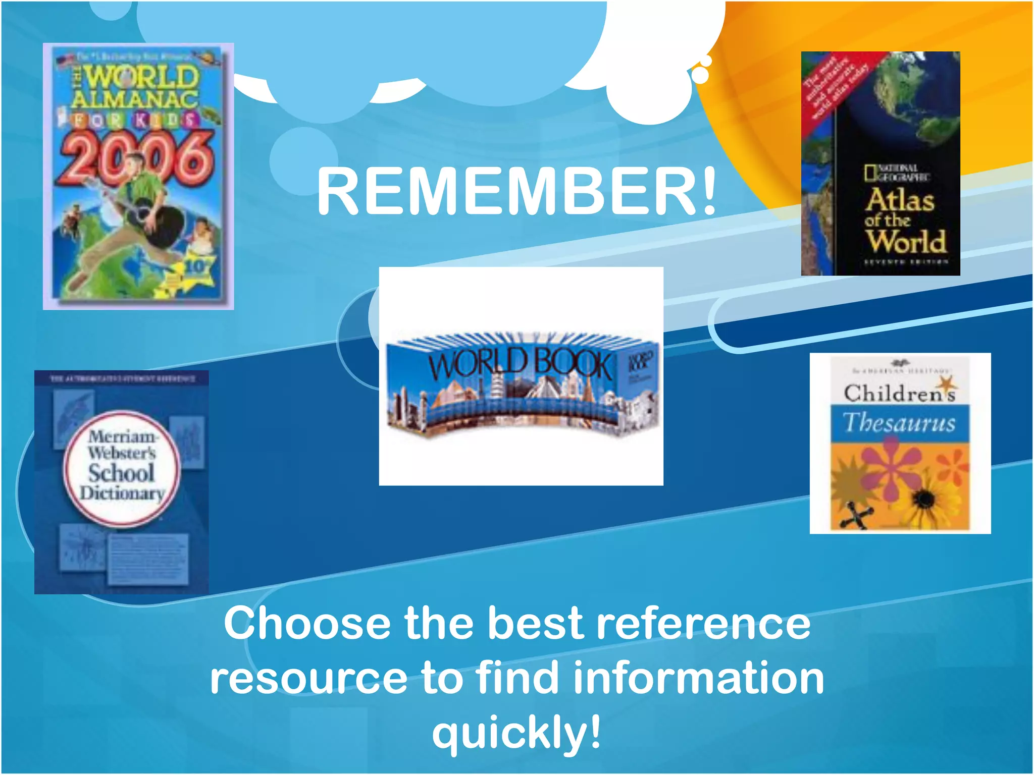 Reference tools slideshow | PPT