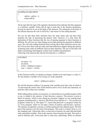 computer notes - Reference variables | PDF