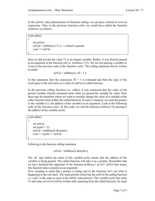 computer notes - Reference variables | PDF
