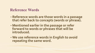 Reference words | PPTX