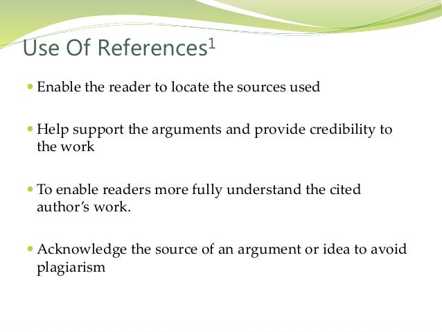 Reference Writing