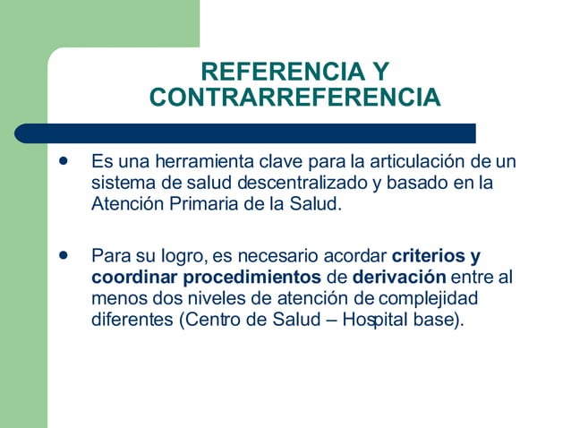 Referencia Y Contrareferencia Ms Ra