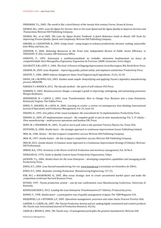 Referencias bibliograficas Lean Management | PDF | Mechanical and ...
