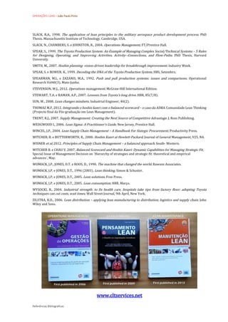 Referencias bibliograficas Lean Management | PDF | Mechanical and Industrial Engineering ...