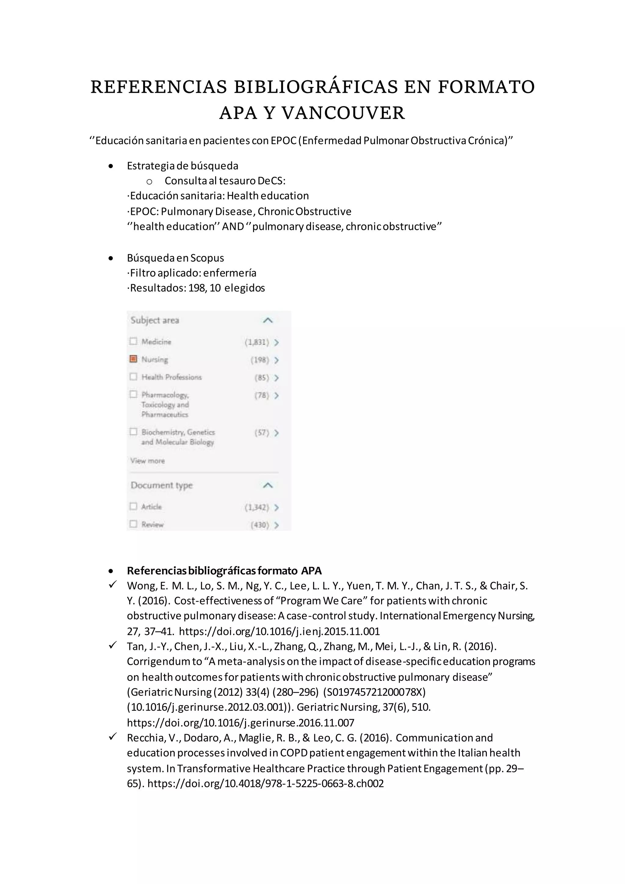 Referencias bibliográficas en formato apa y vancouver | PDF