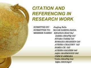 Referencin and citation | PPT