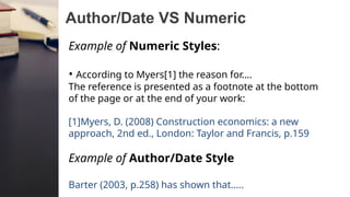 REFERENCING is used for many purposes .pptx