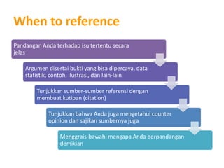 Referencing & citation | PPT