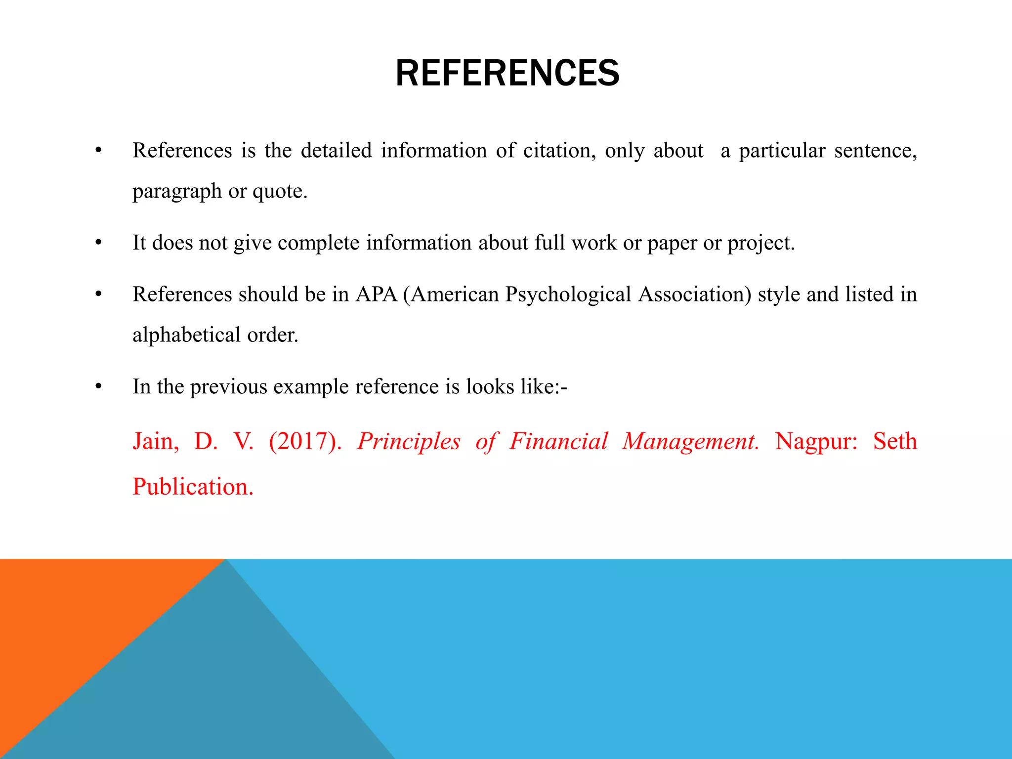 Referencing and Citation | PPTX