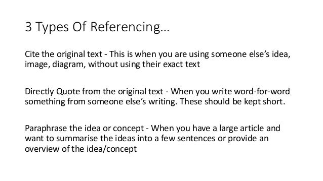 Referencing and Plagiarism - EPQ