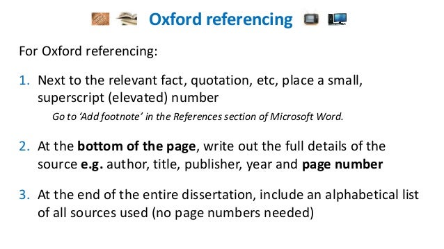 Referencing and the bibliography