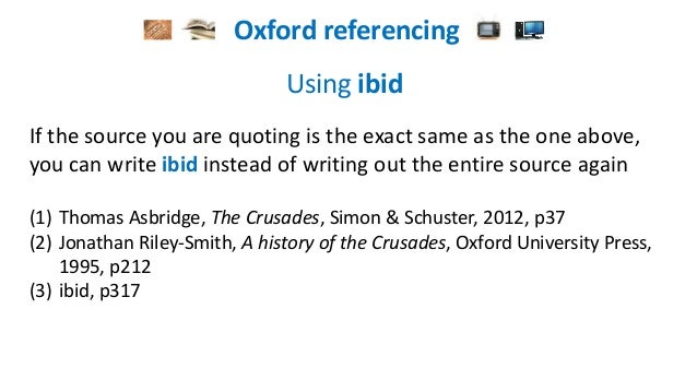 Referencing and the bibliography