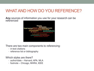 Referencing and zotero | PPTX