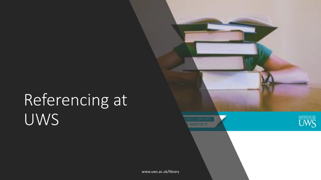Referencing at uws-2020-09-17 | PDF | Educational Assessment | Education