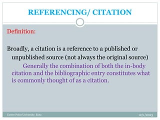 REFERENCING, CITATION.pptx