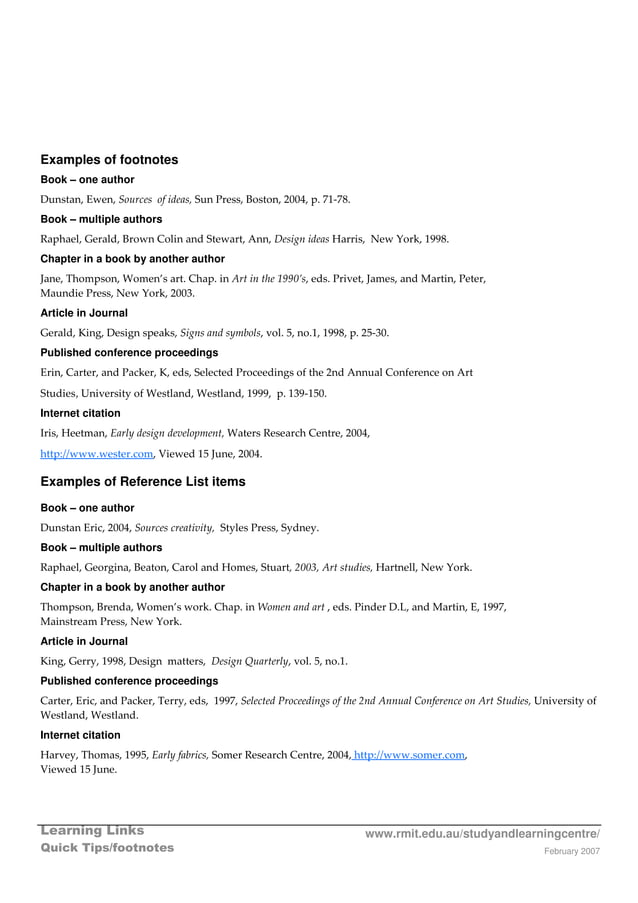 Referencing footnote | PDF