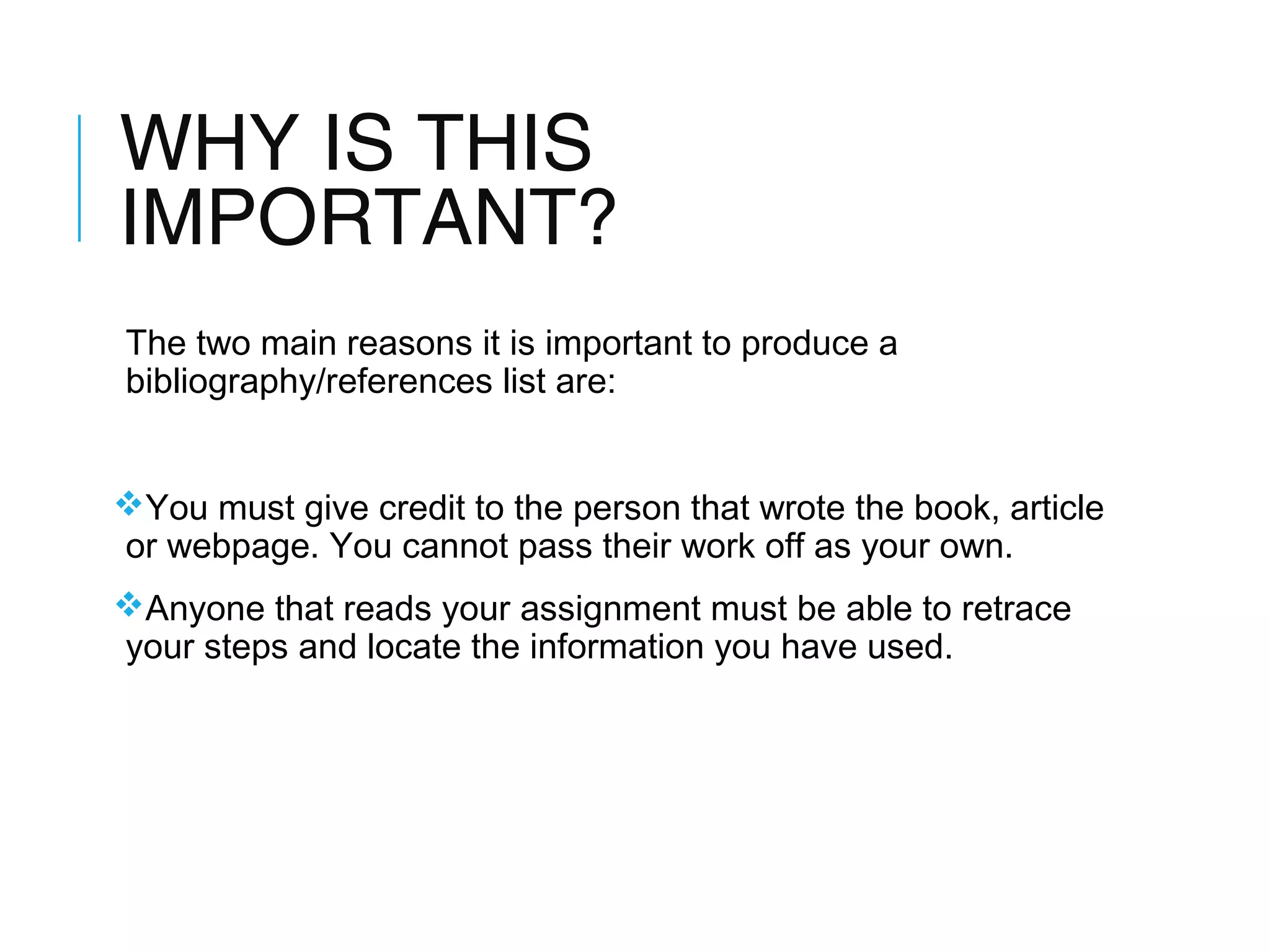 Referencing for Level 2 | PPT