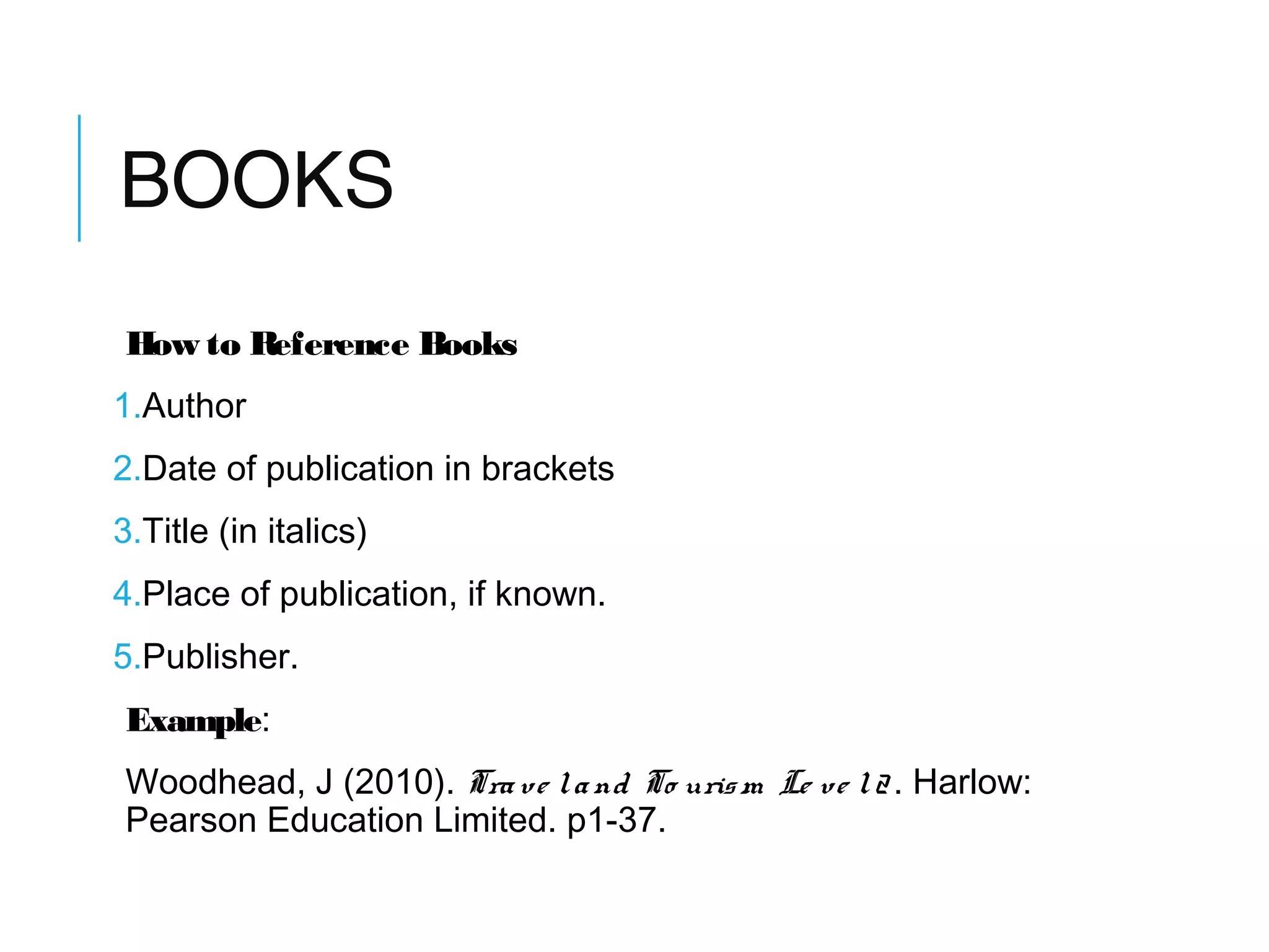 Referencing for Level 2 | PPT