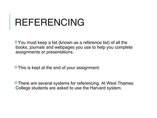 Referencing for Level 2 | PPT
