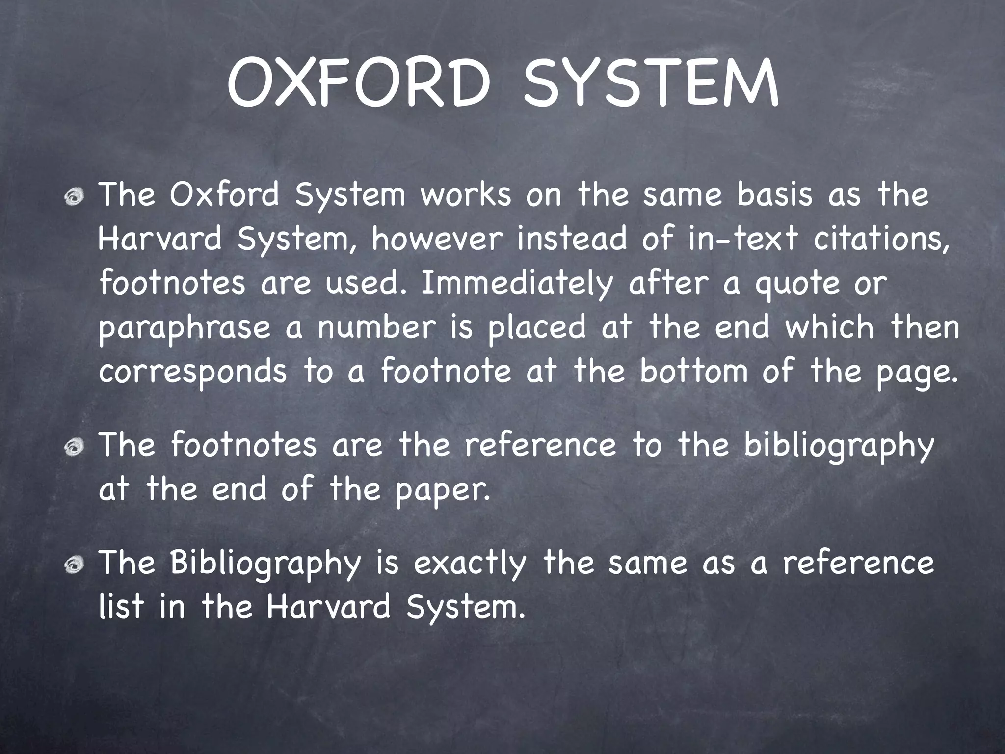 Referencing harvard and oxford | KEY