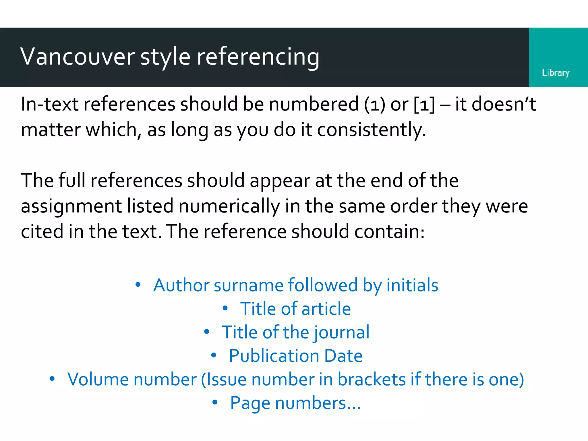 Referencing help | PPTX