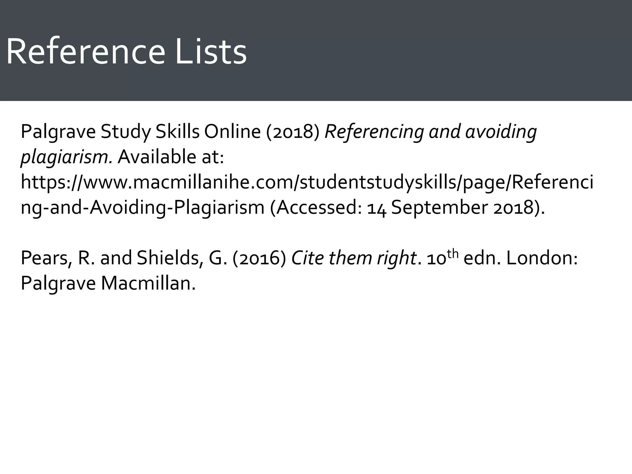 Referencing help | PPTX