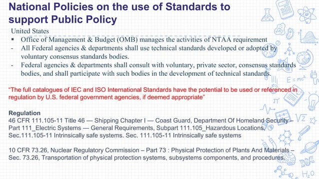 Referencing IEC and ISO Standards in Public Policy | PPT