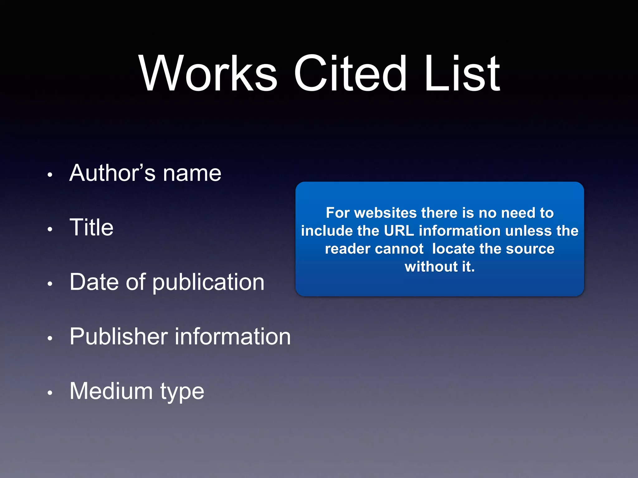 Referencing mla style powerpoint | PPTX
