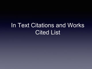 Referencing mla style powerpoint | PPTX