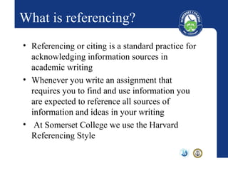 Referencing powerpoint | PPT