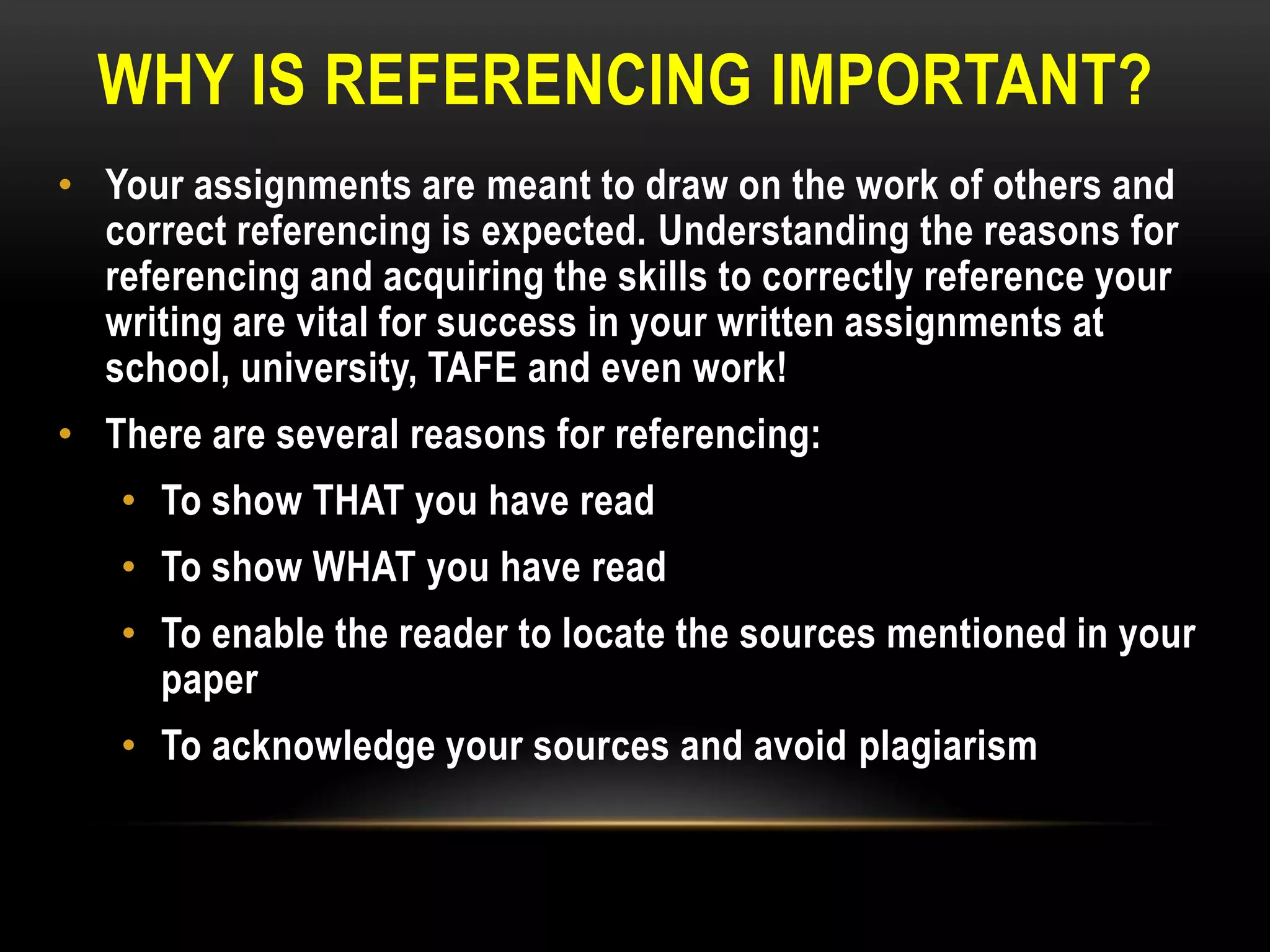 Referencing skills | PPTX