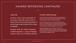 An introduction to referencing | PPTX | Resume Writing and Advice | Job ...