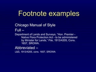 Referencing state archives | PPT