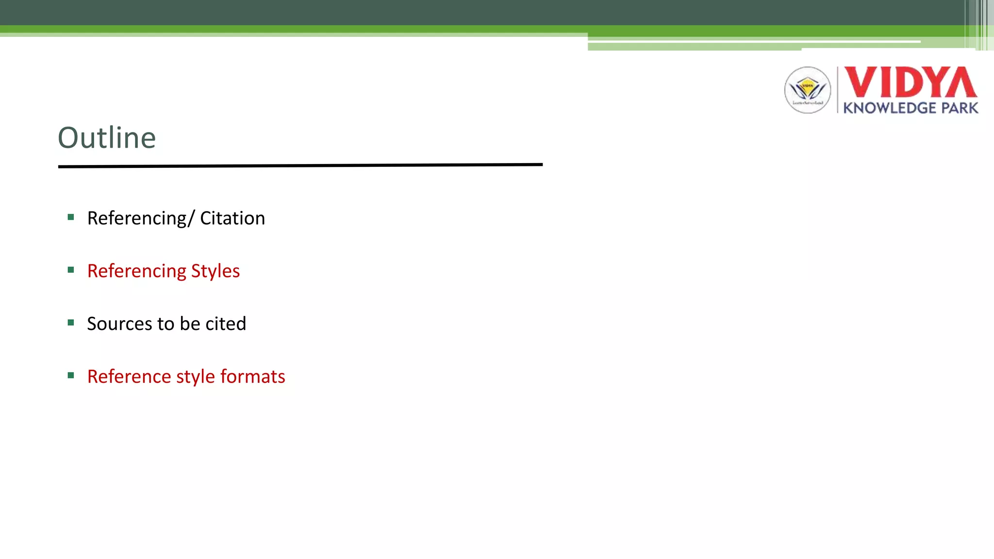 Referencing and Its Styles | PPTX