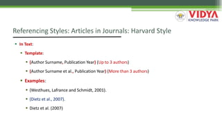 Referencing and Its Styles | PPTX