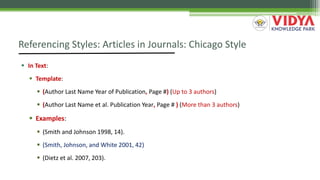 Referencing and Its Styles | PPTX