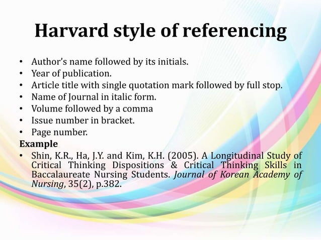 Referencing styles | PPTX | Educational Assessment | Education