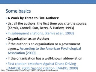 Referencing styles & Bibliography | PPTX