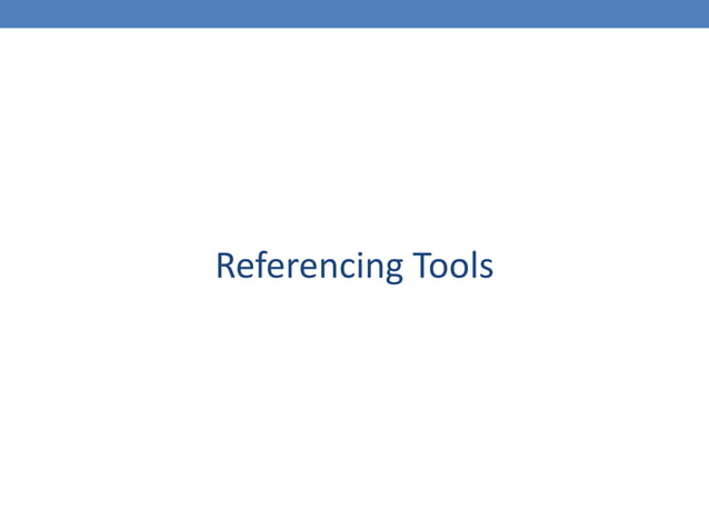 Referencing styles & Bibliography | PPTX