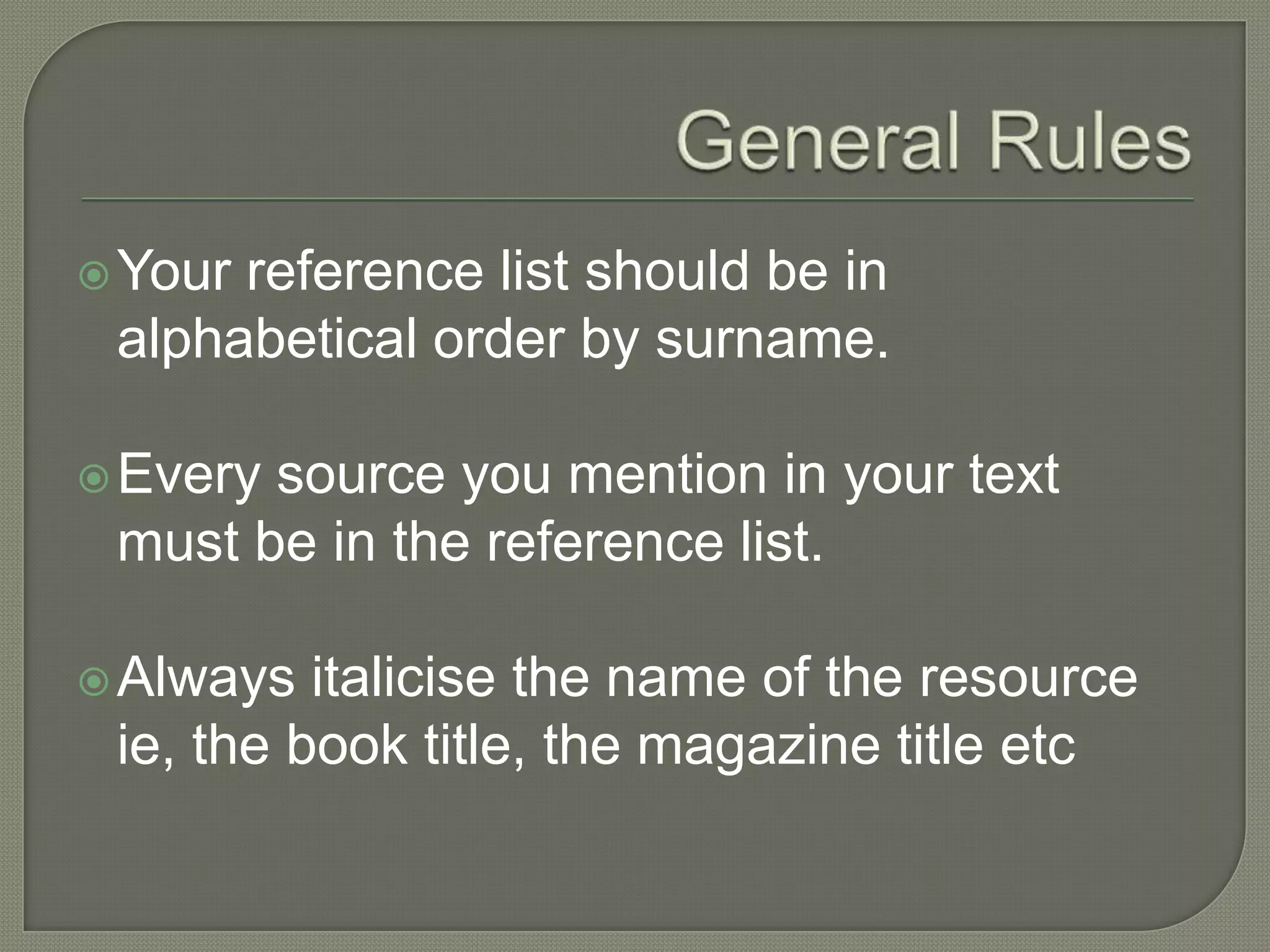 Referencing tips | PPT