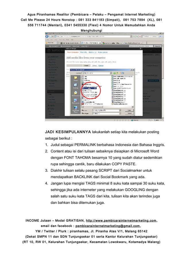 Tahapan membuat BLOG | DOC