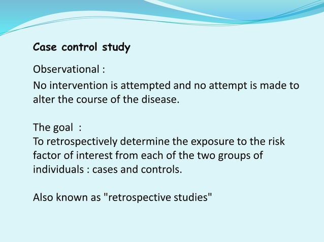 CASE CONTROL STUDY.ppt | Lung and Respiratory Health | Diseases and ...