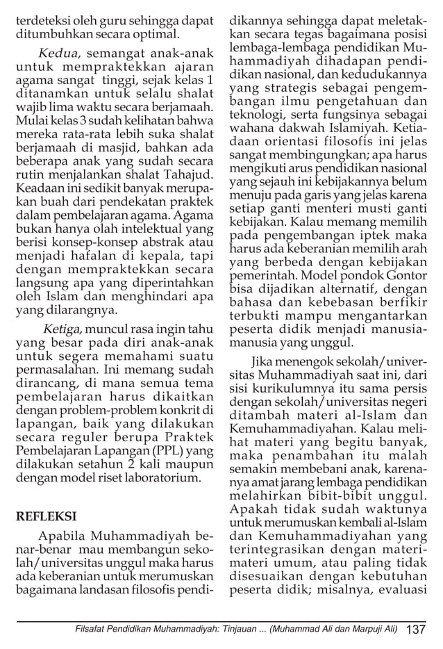Salah satu referensi Filsafat Muhammadiyah.Menjelaskan beberapa prinsip atau dasar yang menjadi ...